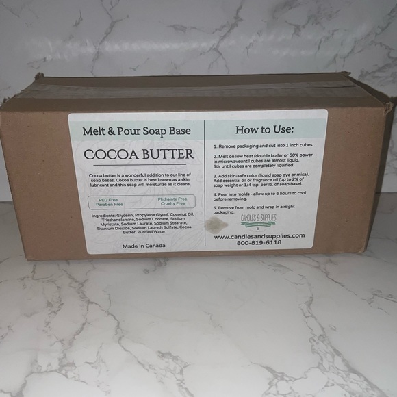 Other | Melt And Pour Soap Base Cocoa Butter 1 Lbs | Poshmark